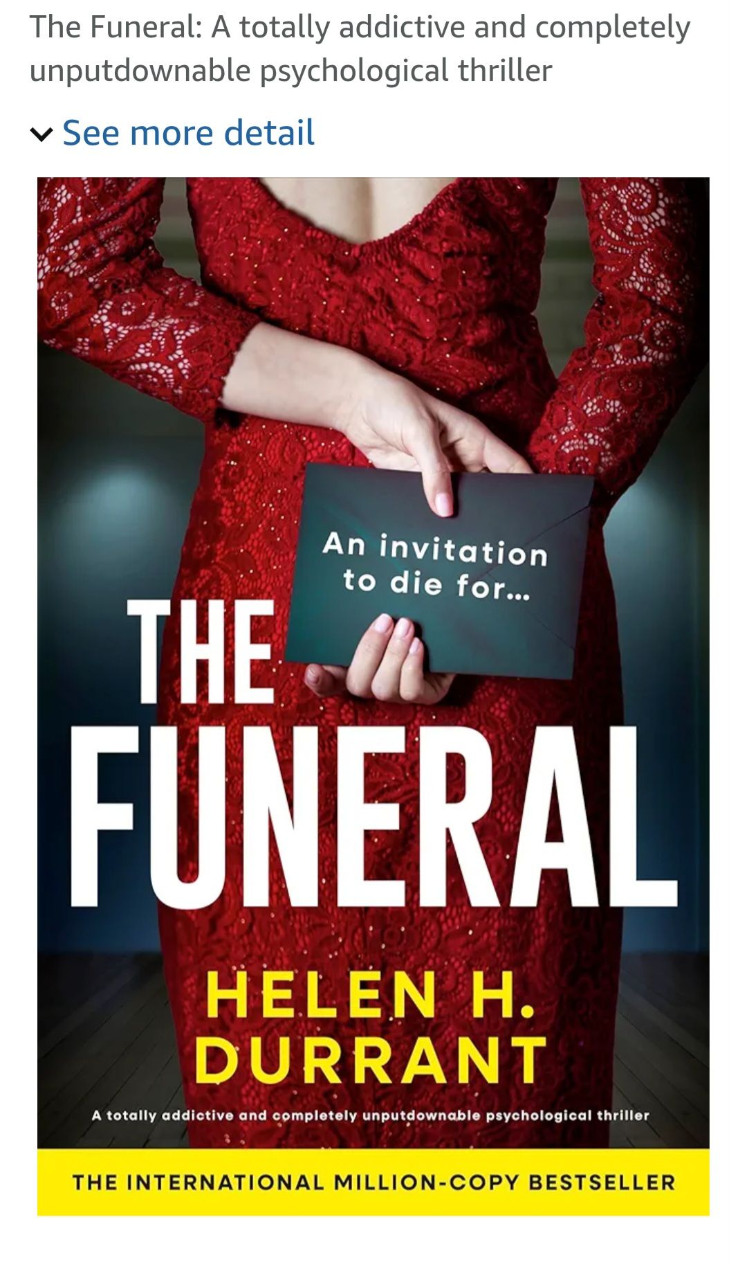 📚Book Review📚 – The Funeral by Helen H Durrant – Psychological Thriller. – VIXEN of VERSE
