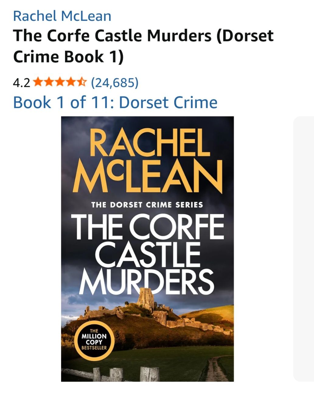 📚Book Review📚 – The Corfe Castle Murders (Dorset Crime Book 1) by ...